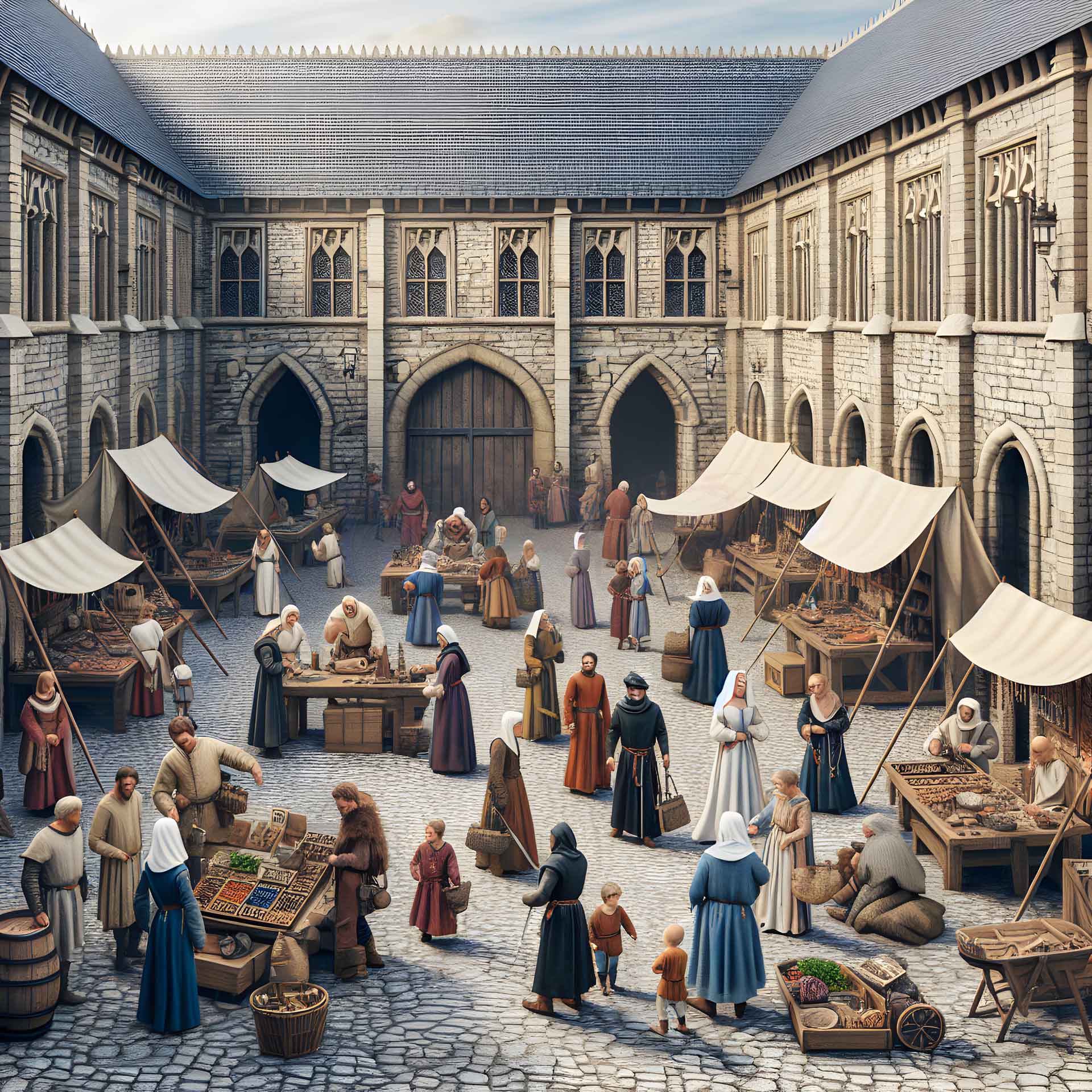 Townspeople In The Middle Ages